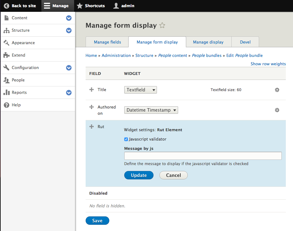Módulo RUN/RUT para Drupal 8 | TIFON